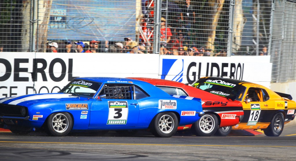 Steve Mason (Camaro), Gavin Bullas (Mustang) & John Bowe (Mustang ...
