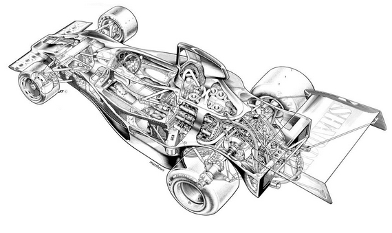 Photo of the day: Shadow DN1 Cutaway 1973 - Motorsport Retro
