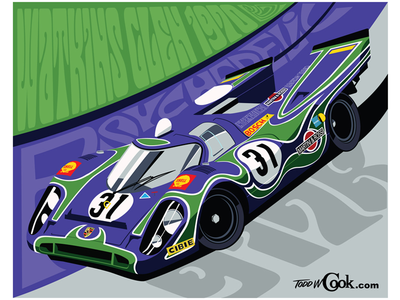 Classic Car Character: The Art of Todd Cook - Motorsport Retro