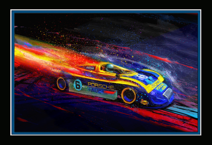 Trip the Light Fantastic with Alan Greene's Psychedelic Motorsport Art ...