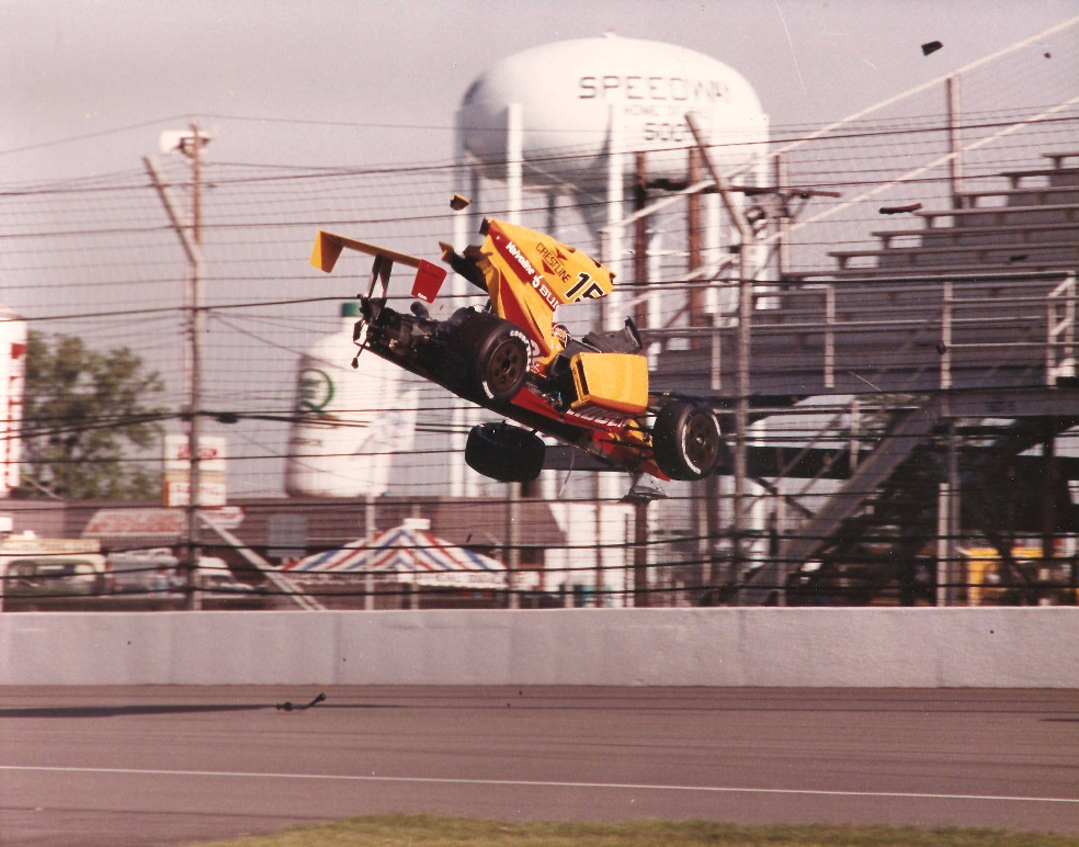 Photo of the day: Flying IndyCar - Motorsport Retro